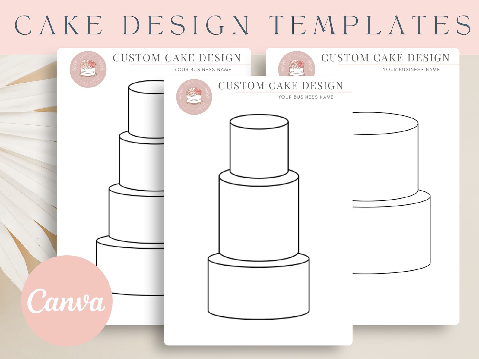 Cake Design Templates Consultation Cake Sketch Templates Canva Editable ...