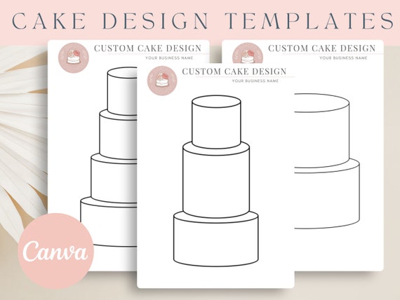 Wedding Cake Drawing Template