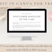 Cake Disclaimer & Release of Liability Contract Template Canva Editable ...