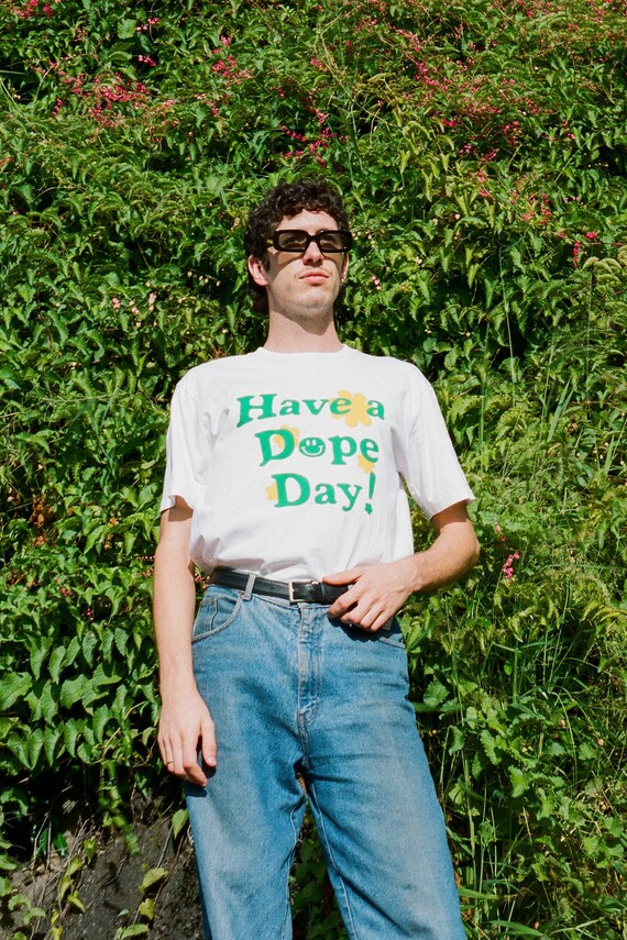 HAVE A DOPE DAY Smiley T-shirt Screen Printed in Australia - Etsy