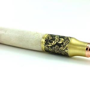 Deer Hunter Gift, Bullet Gun Pen, Hunting Gift, Deer Antler Pen, Bolt ...