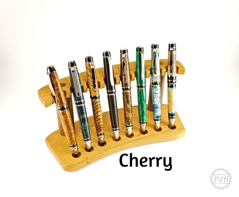 Pen Holder Stand Wooden Pen Display Organizer Pen Collectors | Etsy