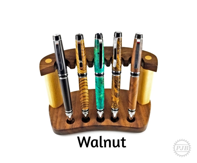 Pen Holder Stand Wooden Pen Display Organizer Pen Collectors | Etsy