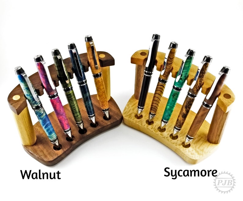 Pen Holder Stand Wooden Pen Display Organizer Pen Collectors | Etsy