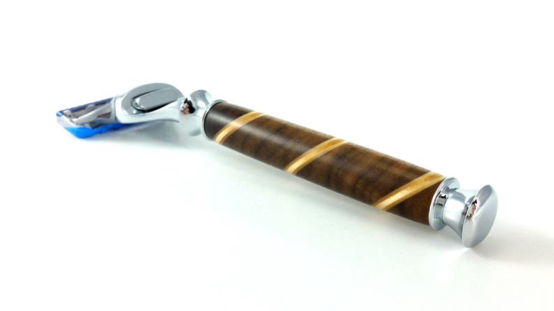 5th Anniversary Gift Wooden Fusion Razor Handle Wood Shaving | Etsy