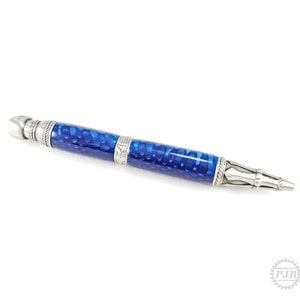 Skeleton Skull Pen, Ballpoint Twist Pen, Antique Pewter Silver Pen ...