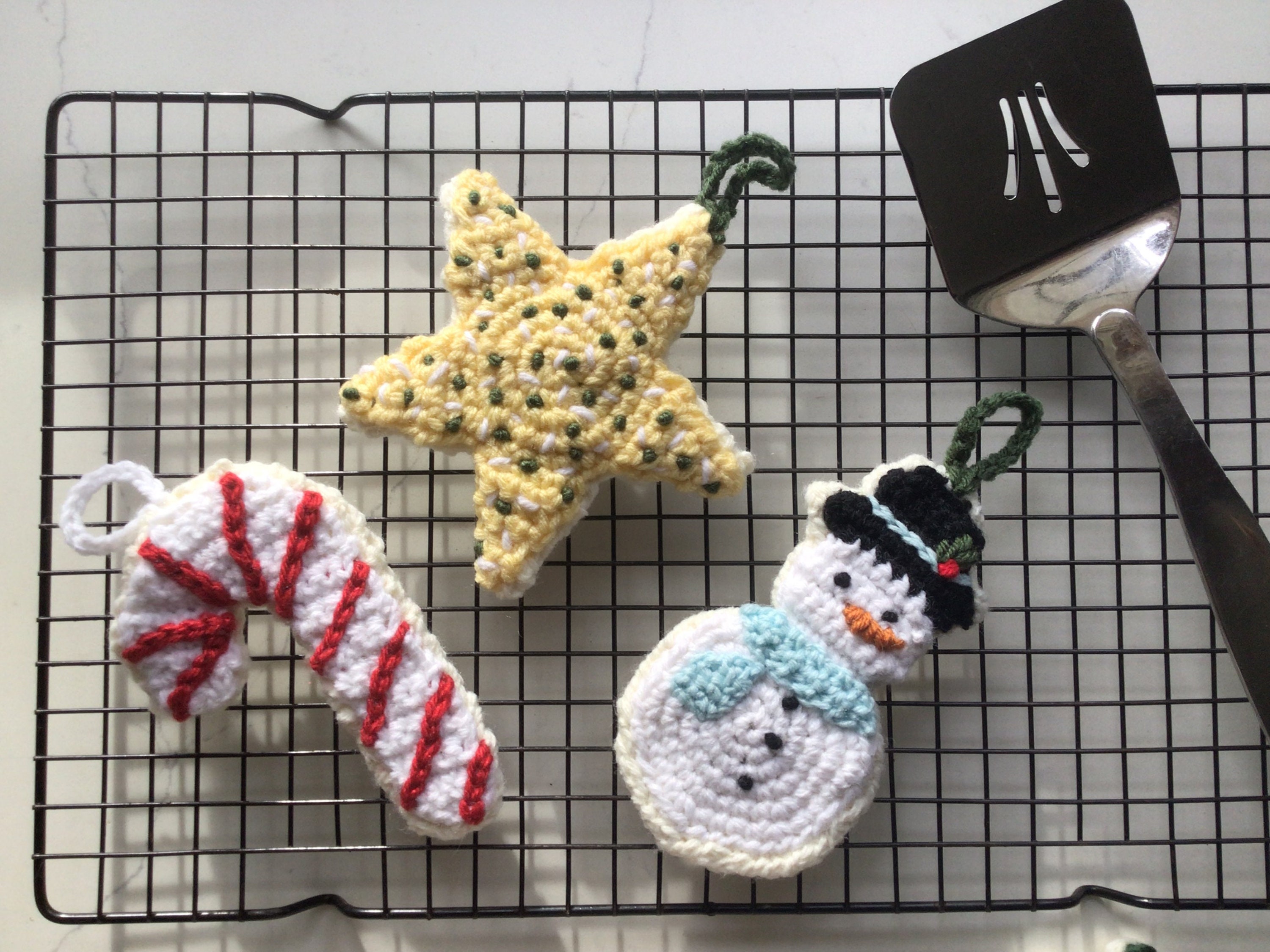 Crochet Pattern Bundle- 3 Patterns: Christmas Sugar Cookie Snowman ...
