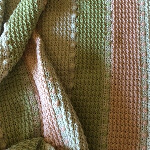 Crochet PATTERN - Puff and Moss Afghan, Textured Throw Blanket - Etsy