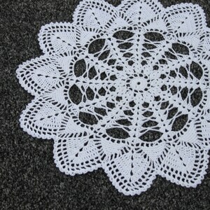 Crochet Doilies Crocheted Lace Doily Rustic Farmhouse Vintage Inspired ...