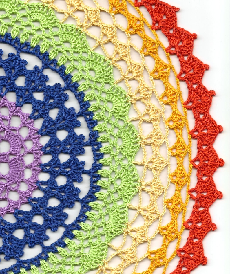 Crochet Doilies Cotton Doily Mandala Room Decor Wedding - Etsy