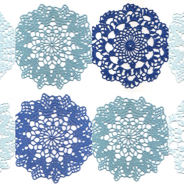 Blue Doilies - Etsy