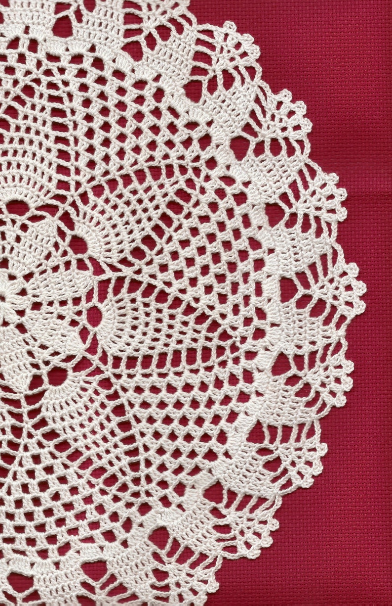 Crochet Doilies Crocheted Lace Doily Rustic Farmhouse Vintage - Etsy