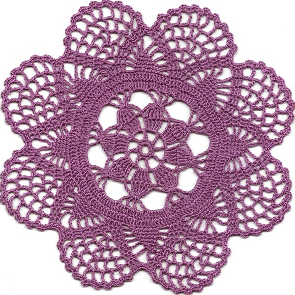 Purple Doily - Etsy