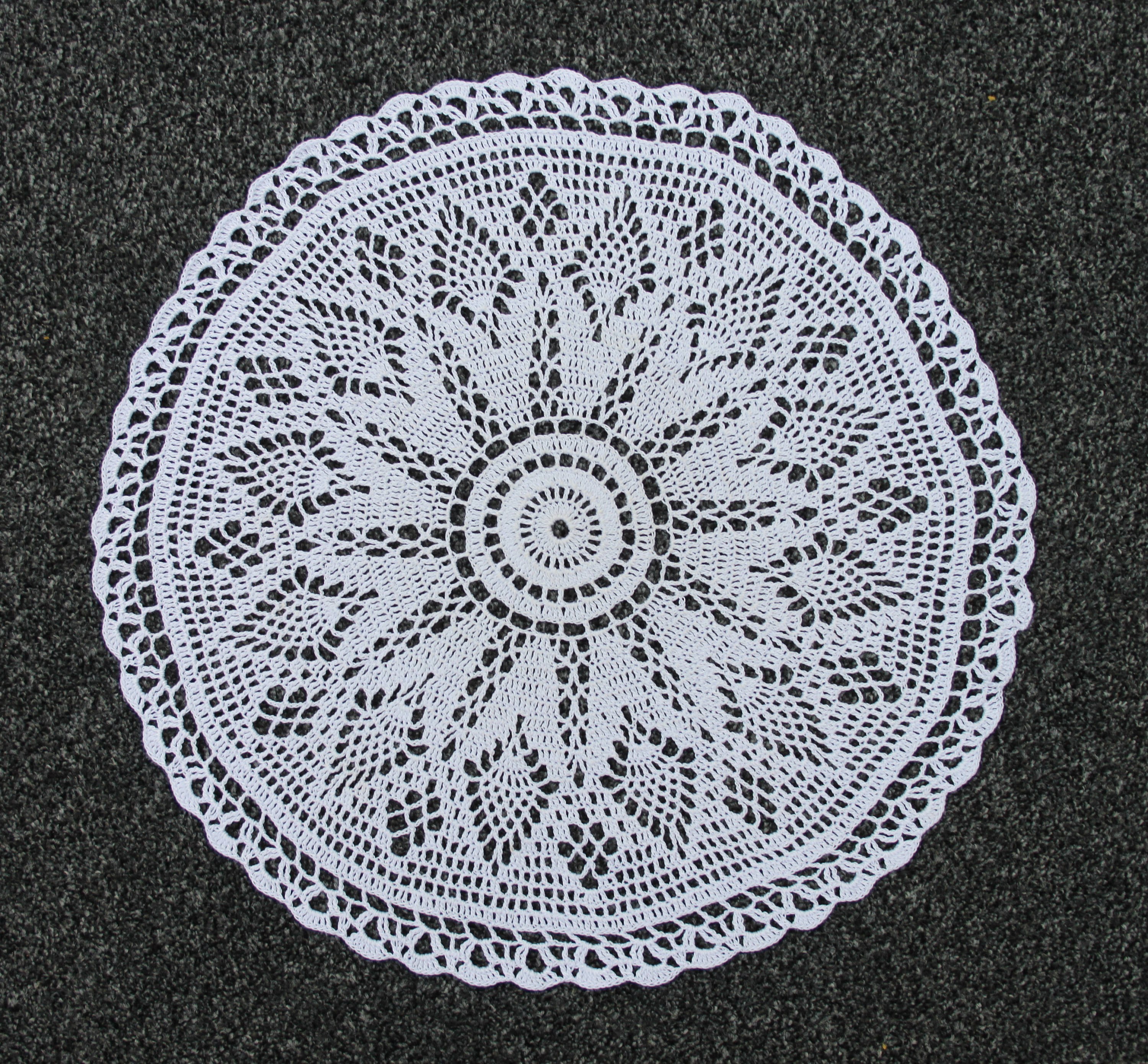 Crochet Doilies Crocheted Lace Doily Rustic Farmhouse Vintage Inspired ...