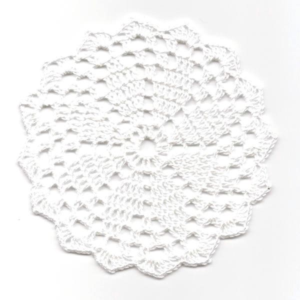 White Crochet Doily - Etsy