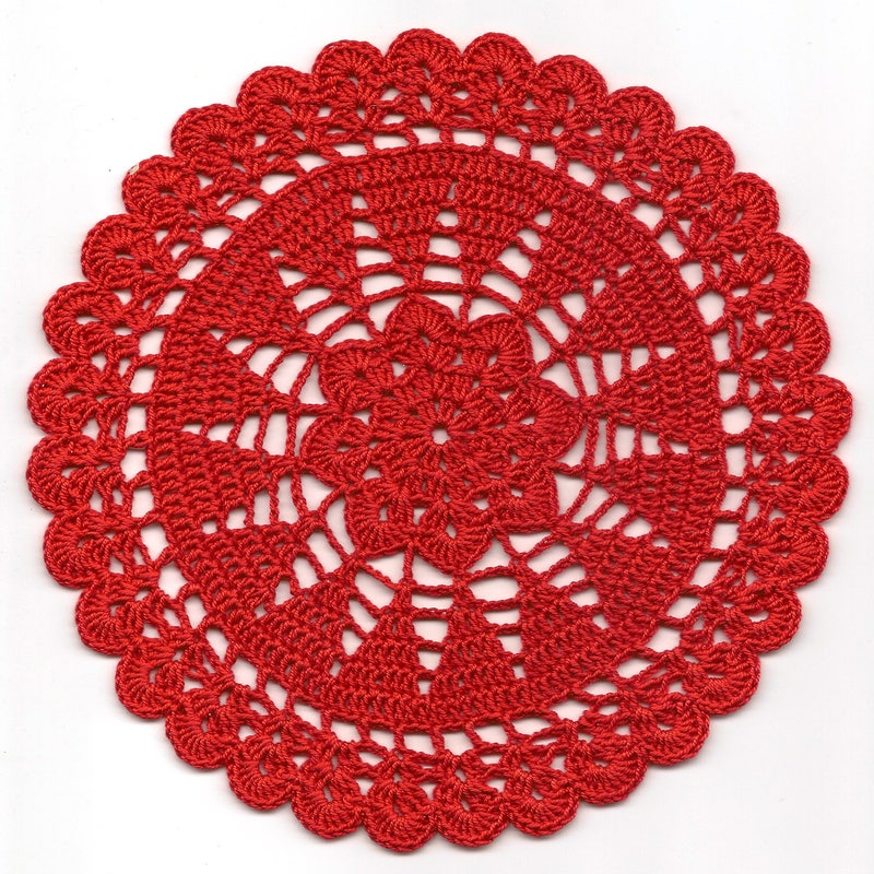 Red Doilies - Etsy