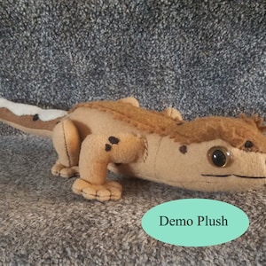 Sewing PDF Pattern Crested Gecko Plush (download) - Etsy