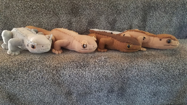 Sewing PDF Pattern Crested Gecko Plush download - Etsy