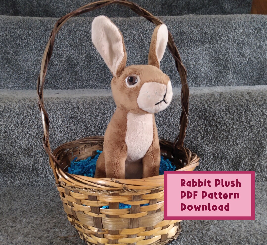 Sewing PDF Pattern Rabbit Plush (download) - Etsy