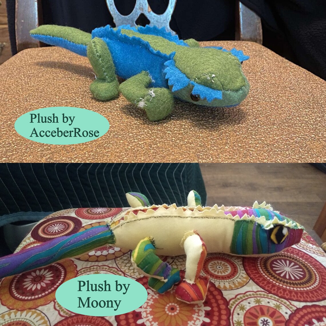 Sewing PDF Pattern Crested Gecko Plush download - Etsy