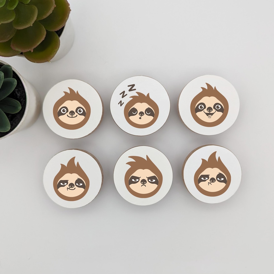 Sloth Slow Lorris Bedroom Nursery Cupboard Handle Dresser Drawer ...