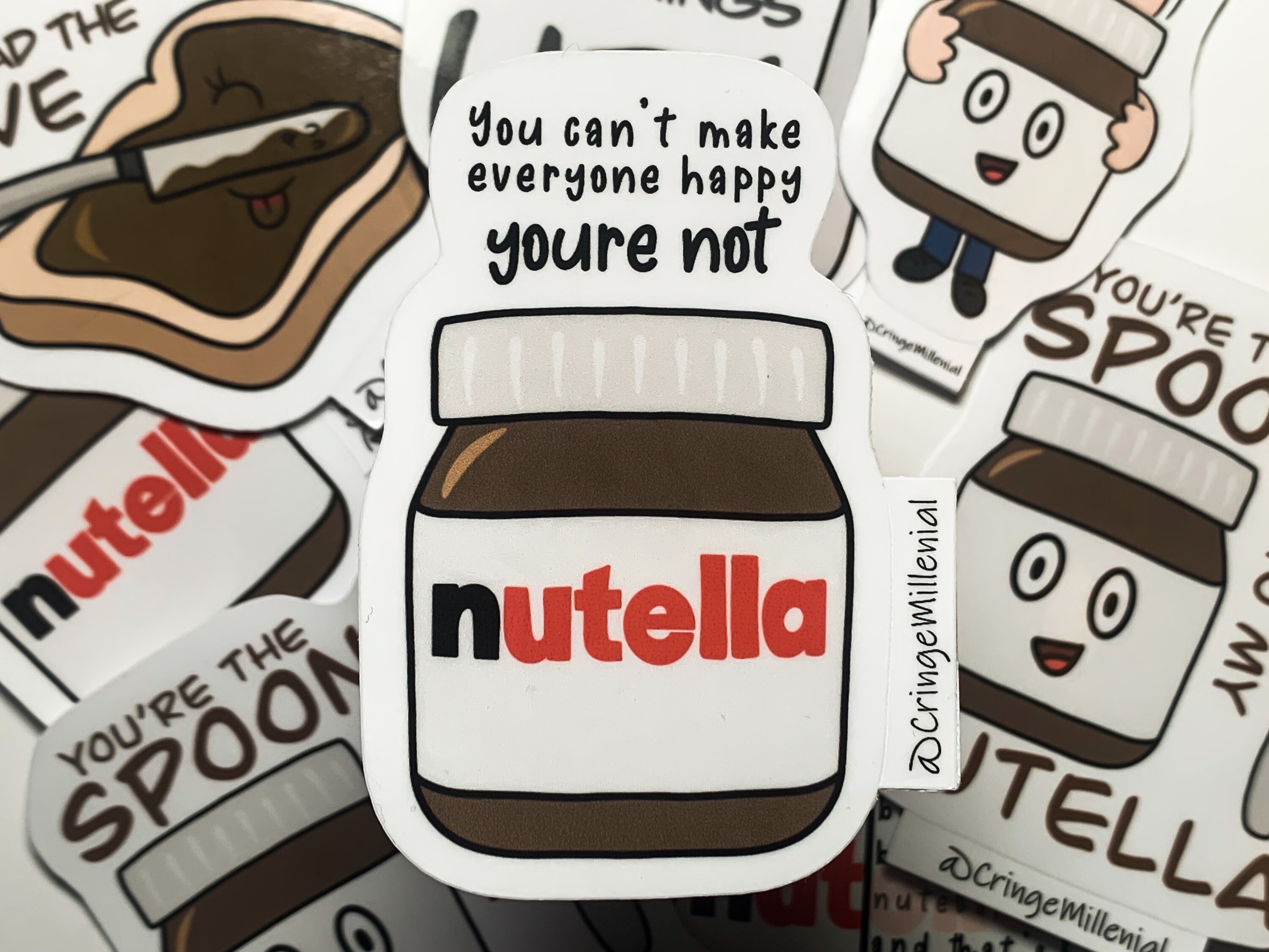Nutella Addict Stickers | Etsy