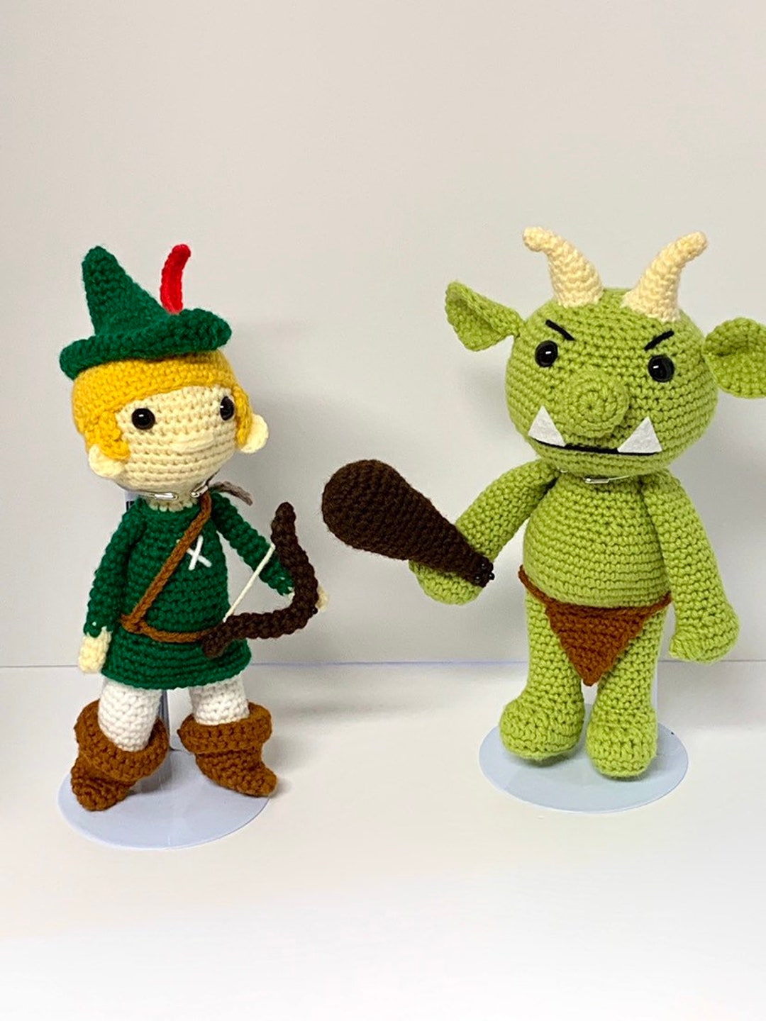 Crochet Ogre and Robin Hood Pattern Crochet Monster and Hero Pattern - Etsy