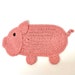 Crochet Pig Potholder Pattern - Crochet Farmhouse Potholder Pattern ...