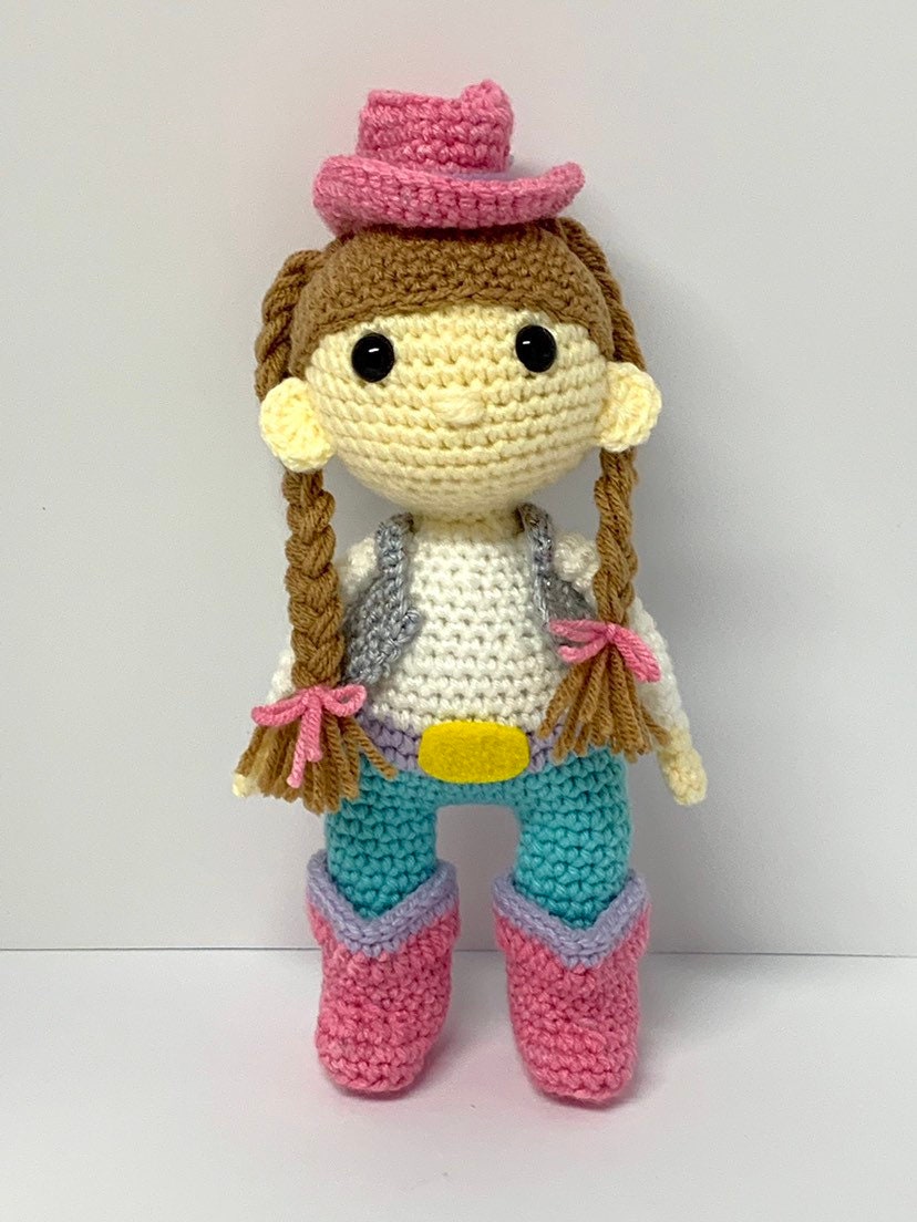 Crochet Cowboy Pattern - Crochet Stockman Pattern - Western Cowboy Doll ...