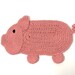 Crochet Pig Potholder Pattern - Crochet Farmhouse Potholder Pattern ...