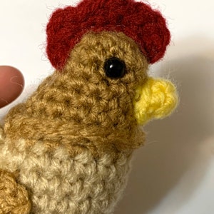 Crochet Chicken Pattern - Crochet Mini Chicken Pattern - Small Crochet ...