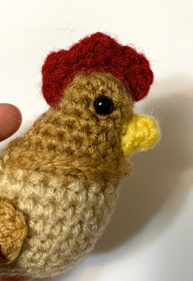 Crochet Chicken Pattern Crochet Mini Chicken Pattern Small - Etsy