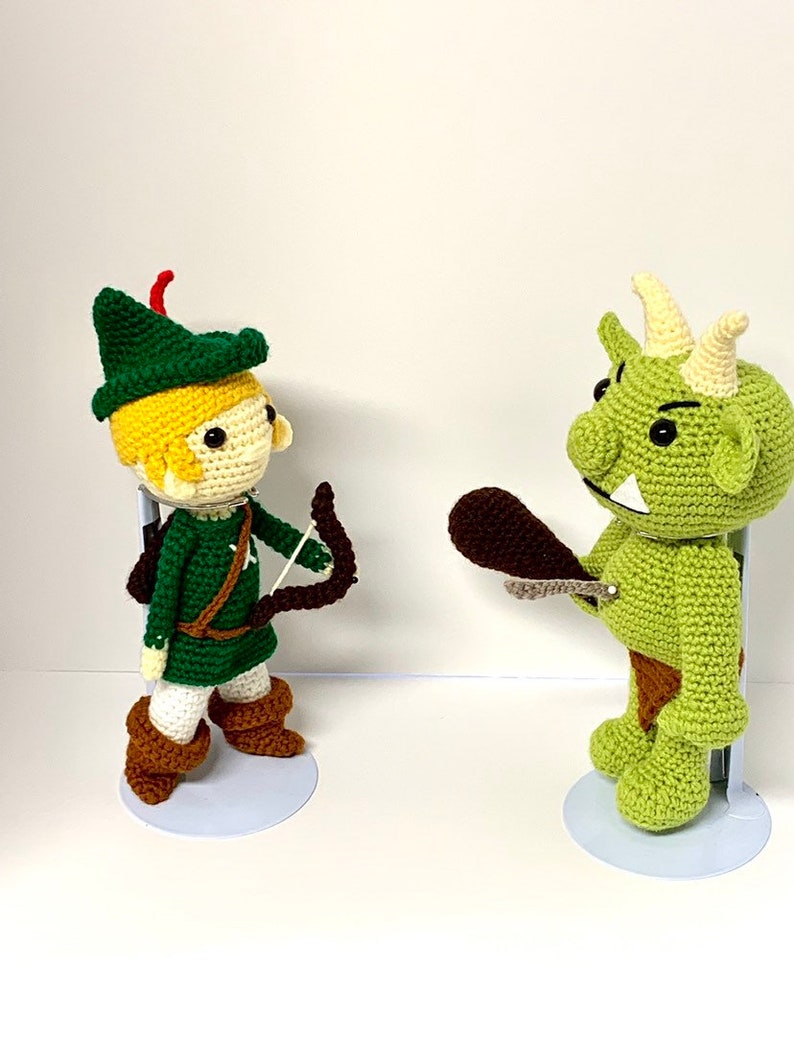 Crochet Ogre and Robin Hood Pattern Crochet Monster and Hero - Etsy