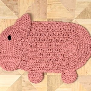 Crochet Pig Potholder Pattern - Crochet Farmhouse Potholder Pattern ...