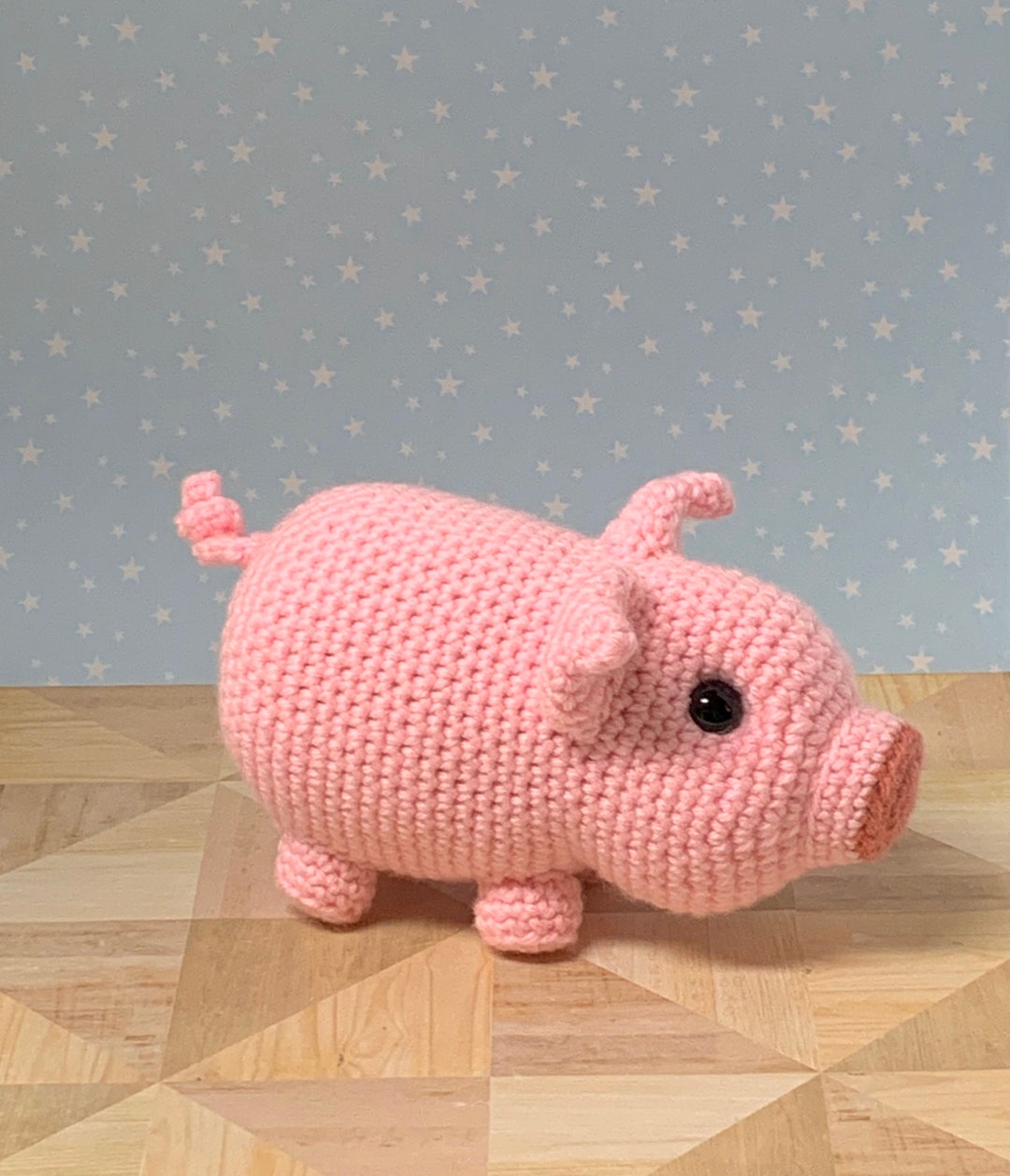 Crochet Pig Pattern - Realistic Crochet Baby Pig Pattern - Crochet Baby ...