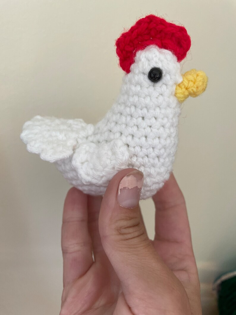 White Chicken Doll Chicken Little Toy Farm Animal Toys - Etsy