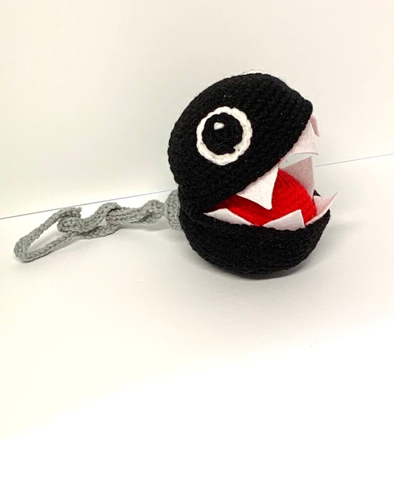 Super Mario Crochet Chain Chomp Pattern - Chompy Plush Pattern - Super ...