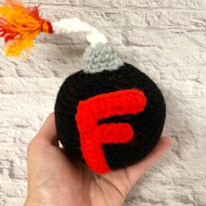 Crochet F Bomb Pattern - Crochet Bomb Pattern - Adult Gift Ideas ...