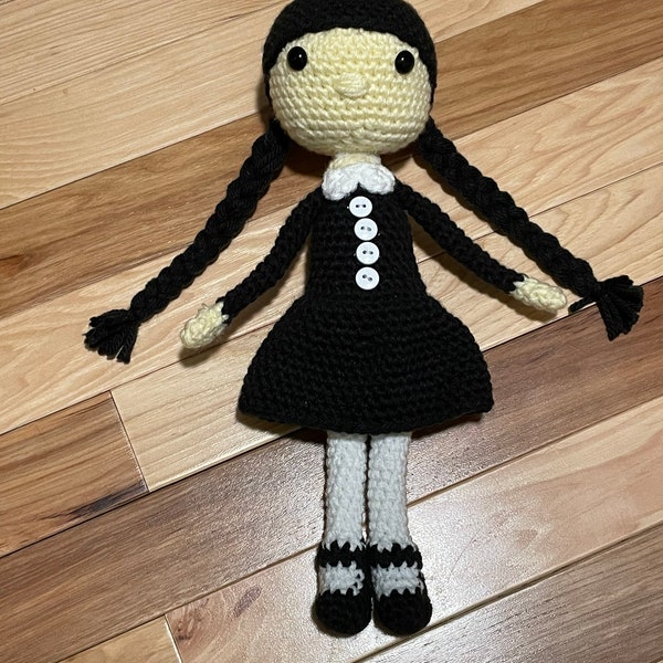 Crochet Wednesday Addams Doll Pattern - Etsy