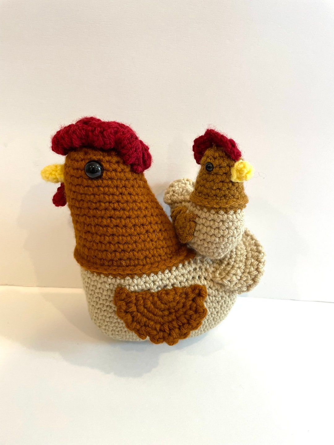 Crochet Big Chicken and Chicken Little Pattern - Two Crochet Patterns ...