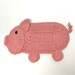 Crochet Pig Potholder Pattern - Crochet Farmhouse Potholder Pattern ...