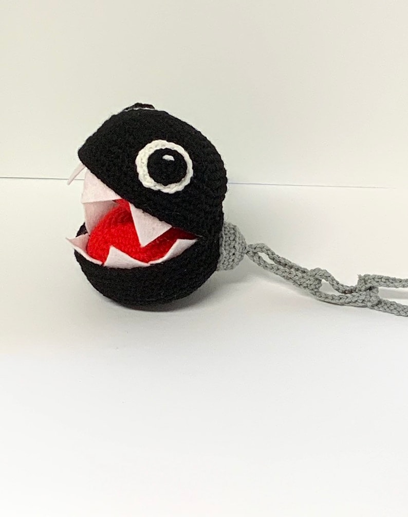 Super Mario Crochet Chain Chomp Pattern - Chompy Plush Pattern - Super ...