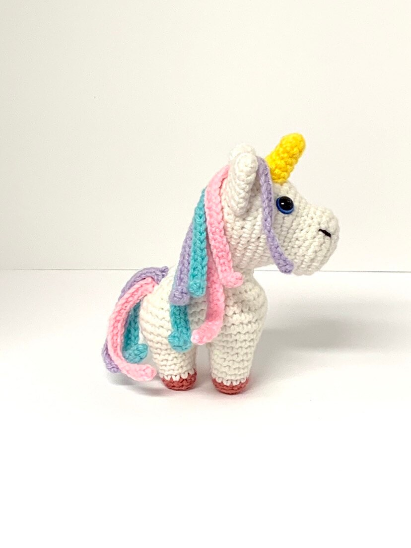 Crochet Unicorn Pattern - Little Magic Unicorn Pattern - Crochet Horse ...