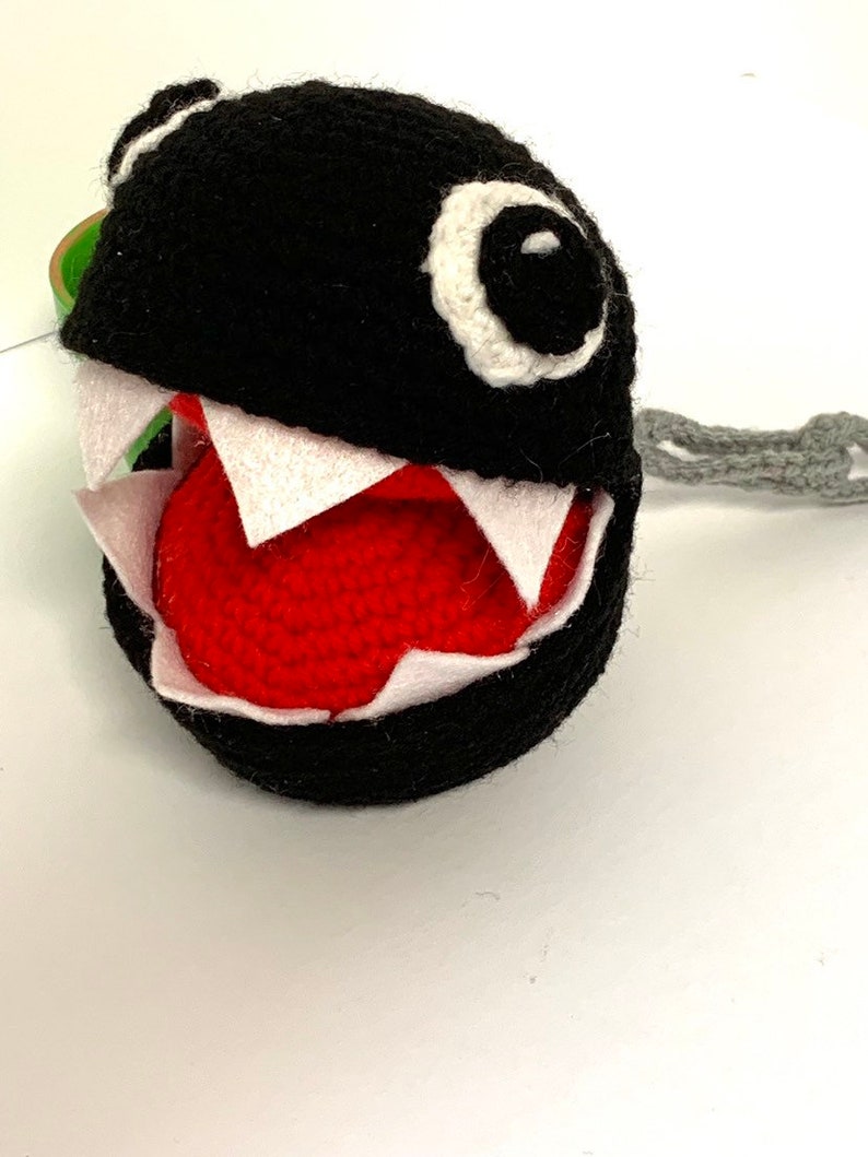 Super Mario Crochet Chain Chomp Pattern - Chompy Plush Pattern - Super ...