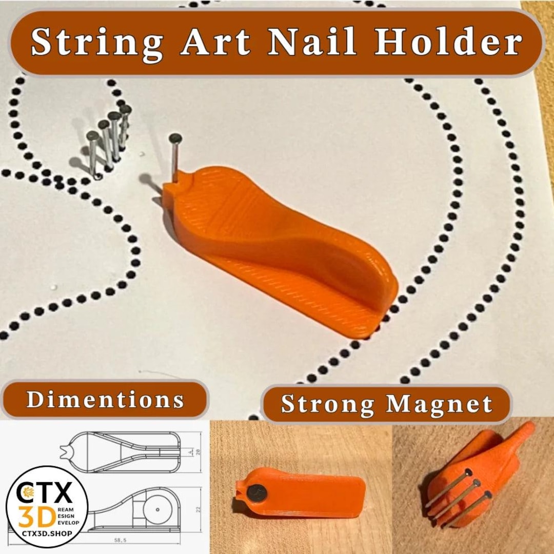 Magnetic Nail Holder, String Art Tool, Finger Saver - Etsy