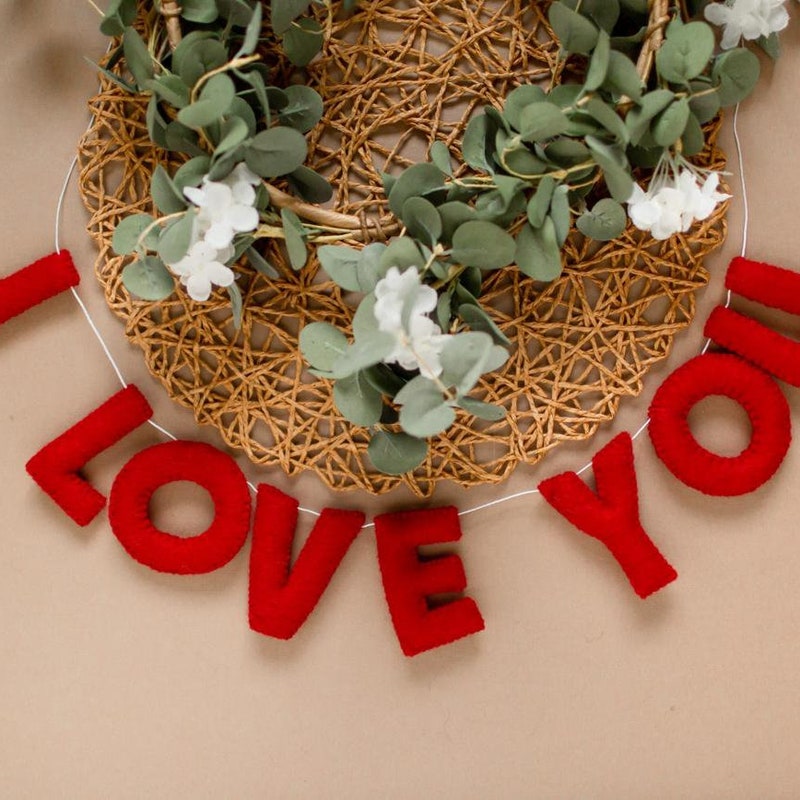 Love Letter Felt Garland - Etsy