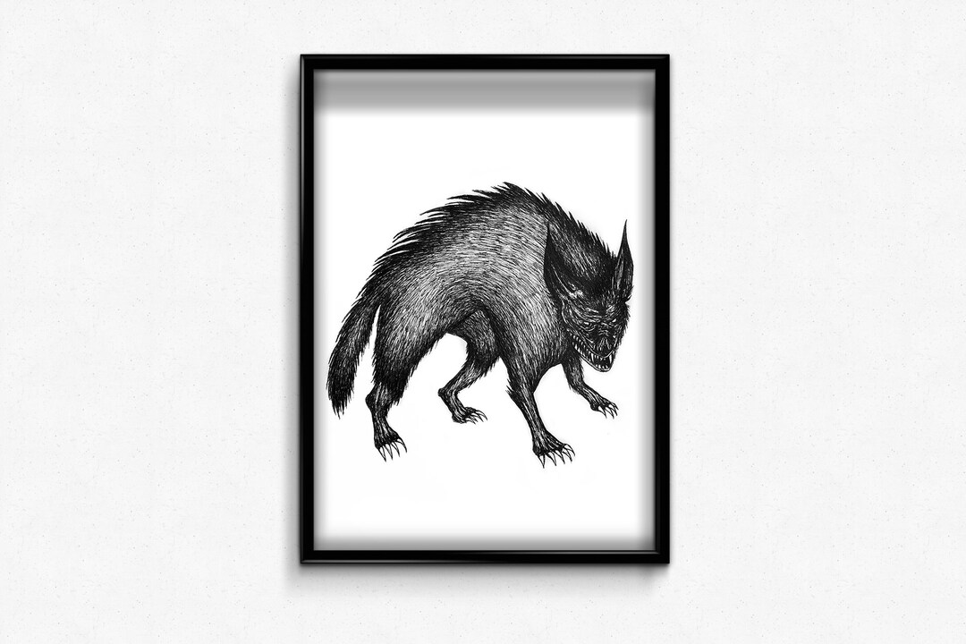 BARGHEST Cryptid - A5 Print - Etsy