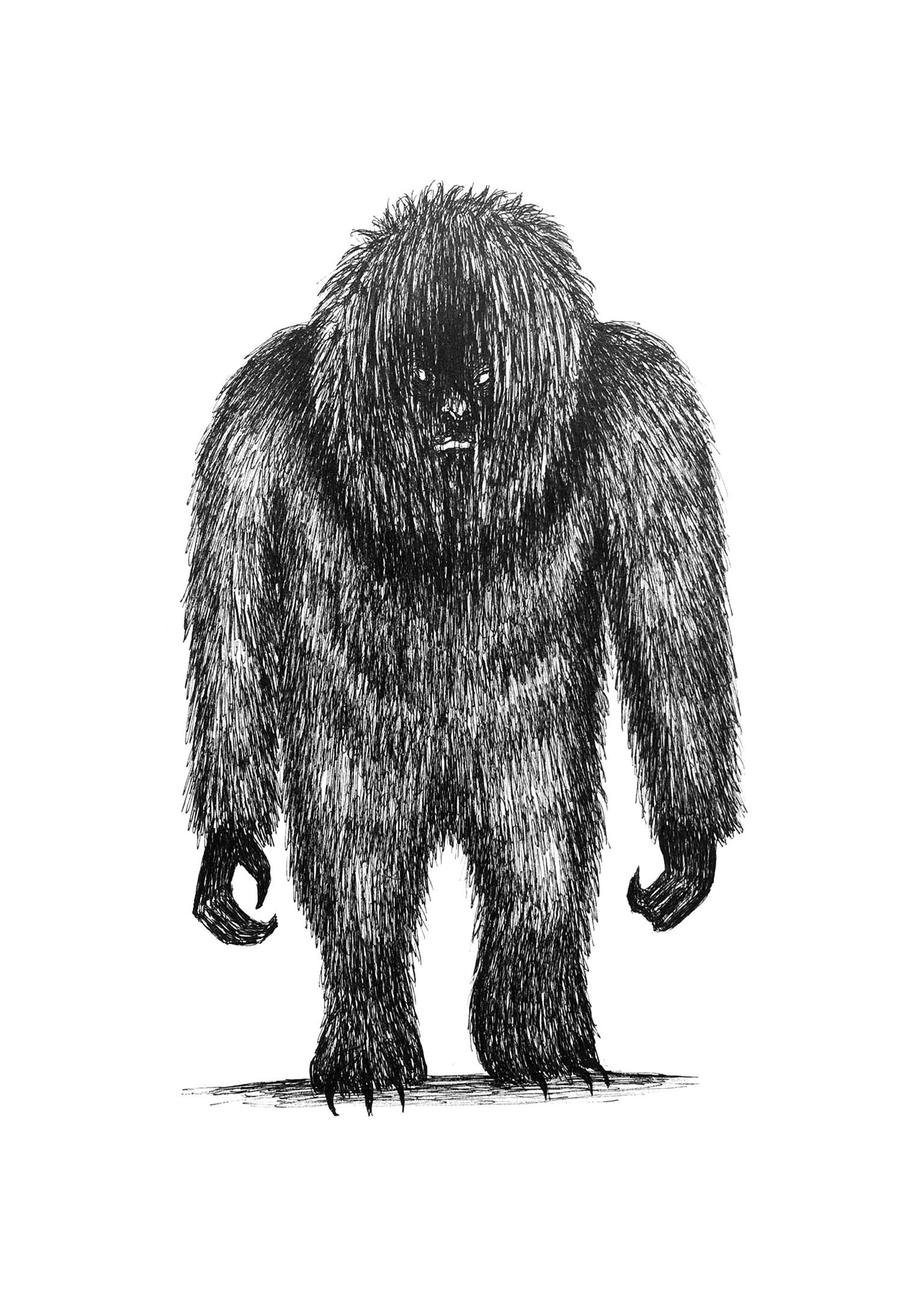 Momo the Monster - A5 Print - Etsy