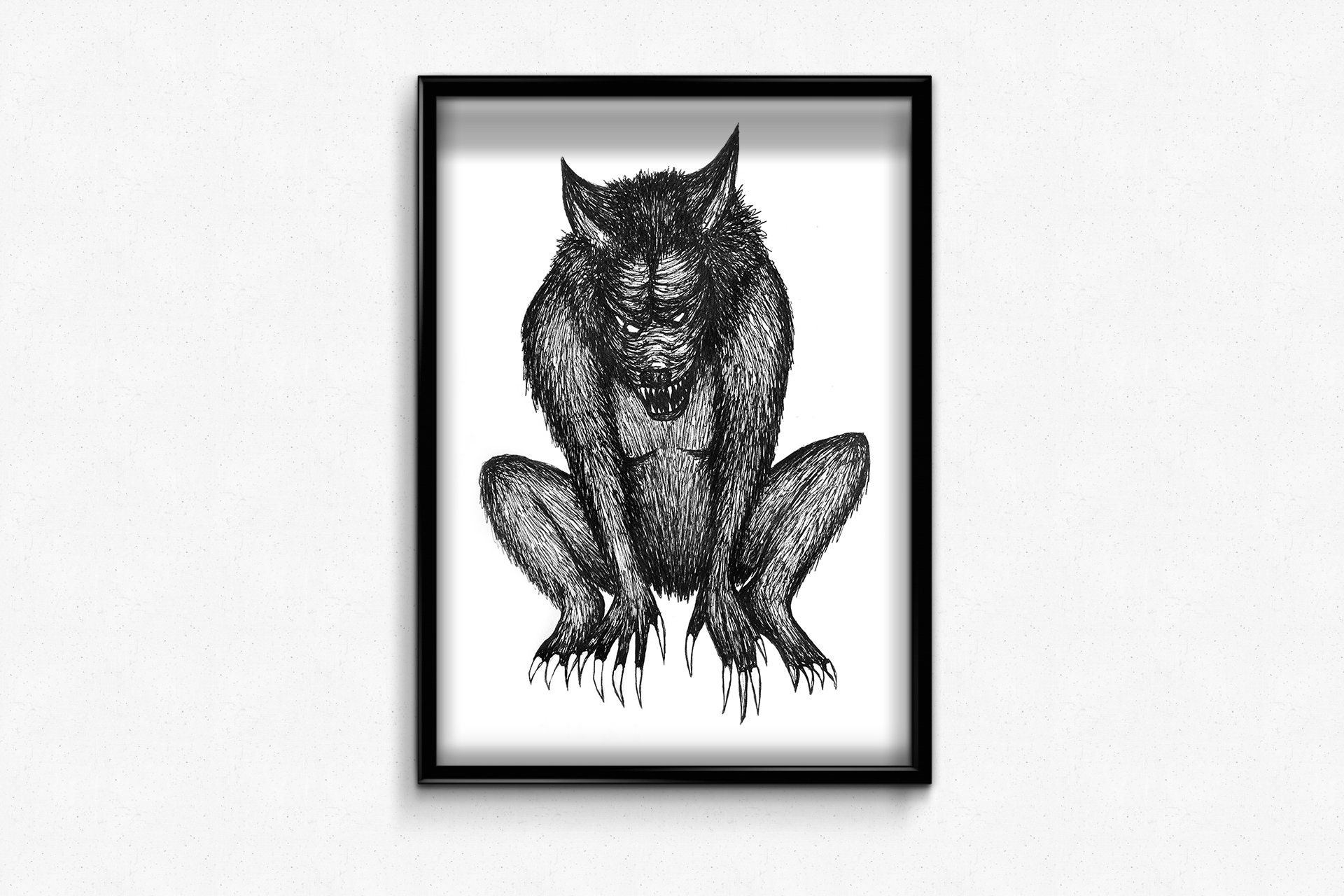Beast of Bray Road Cryptid A5 Print - Etsy UK
