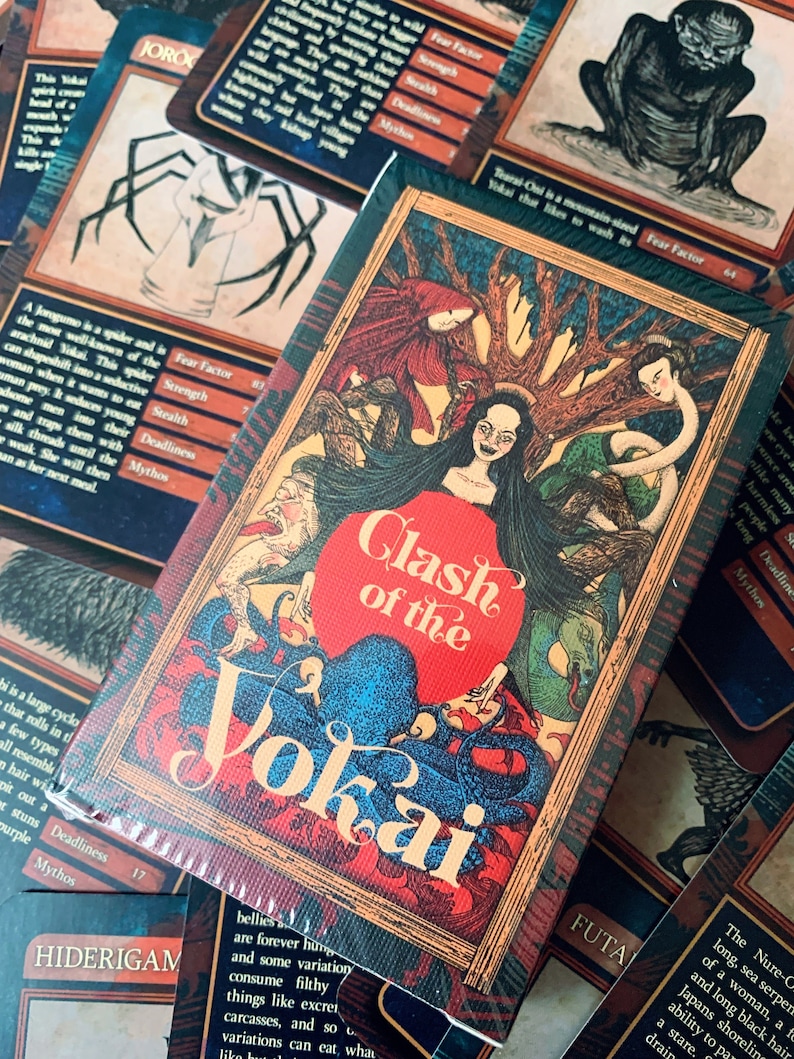 Clash of the Yokai A Japanese Folklore Card Battle Game - Etsy